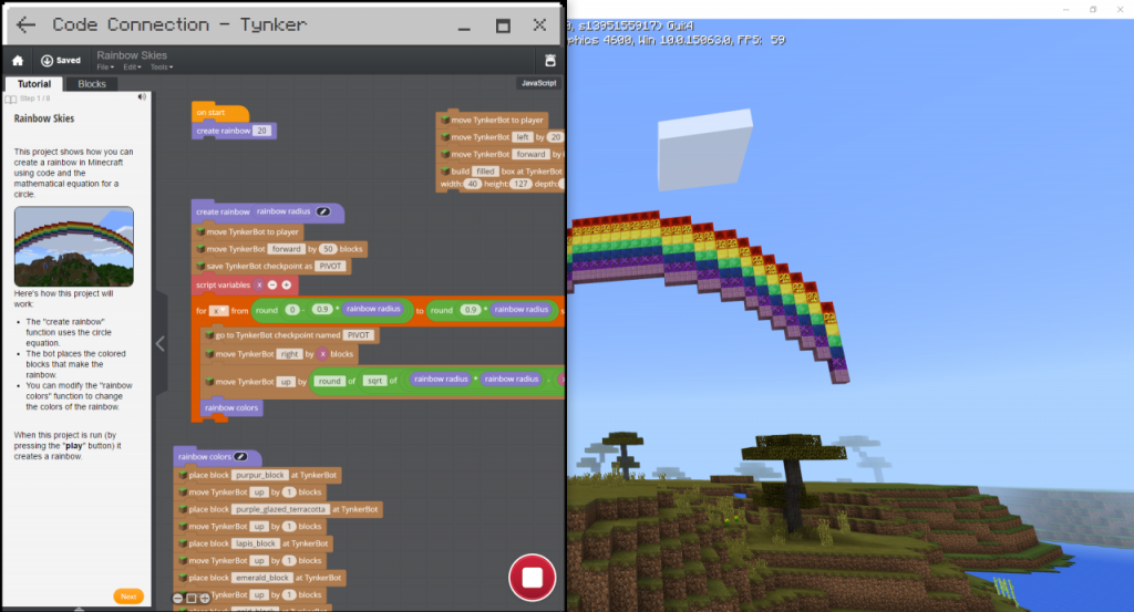 Программирование в Minecraft Education Edition (при помощи Code Builder)